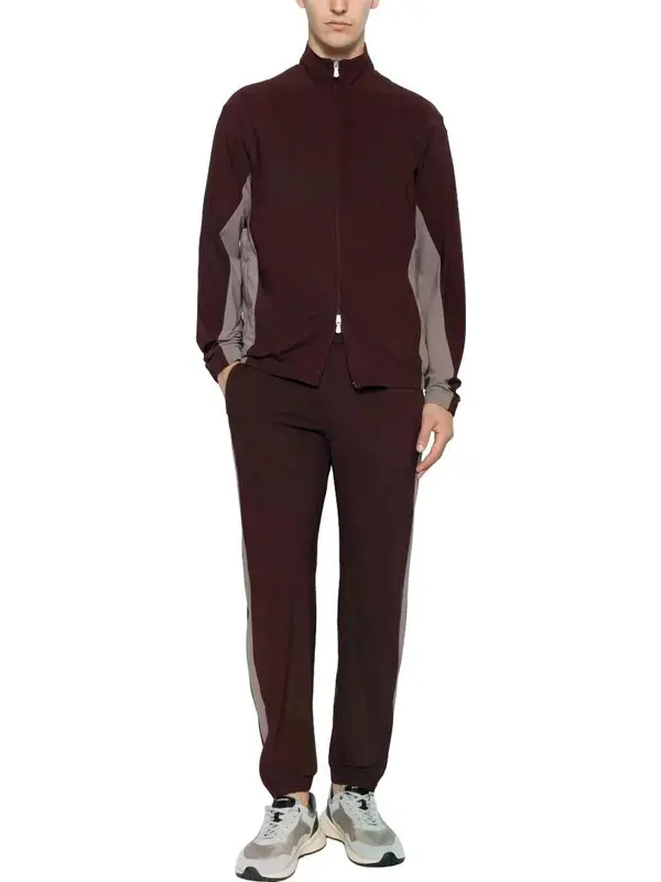 Eleventy Side-stripe Track Pants - Red