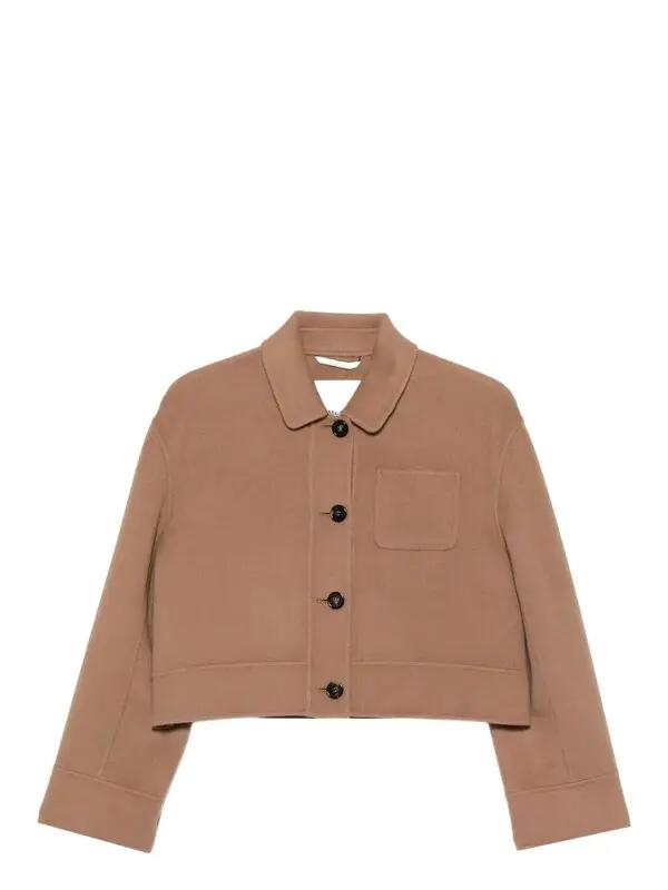 Max Mara Giglio Cropped Jacket - Brown