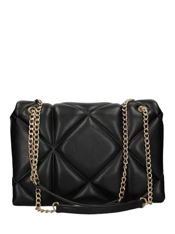 Moschino Logo-appliqué Shoulder Bag - Black