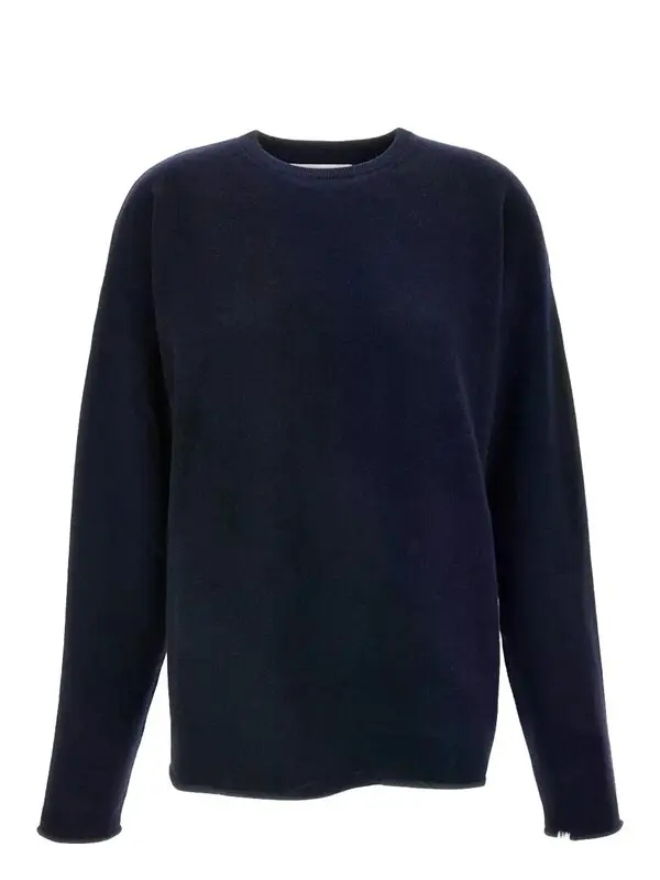 Extreme Cashmere Crew-neck Oversized Sweater - Blue