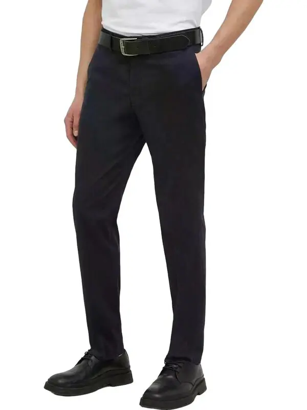 Tiger Of Sweden Button-up Straight-leg Trousers - Blue