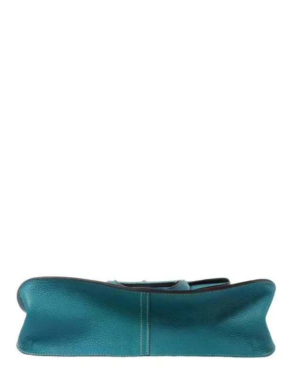 Hermès 2017 31 Halzan Leather Tote Bag - Blue