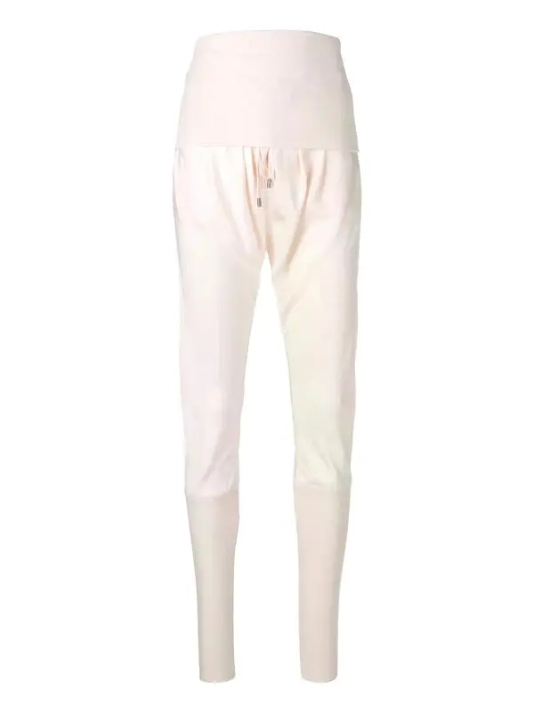 TOM FORD High-rise Tapered Cashmere-blend Trousers - Pink