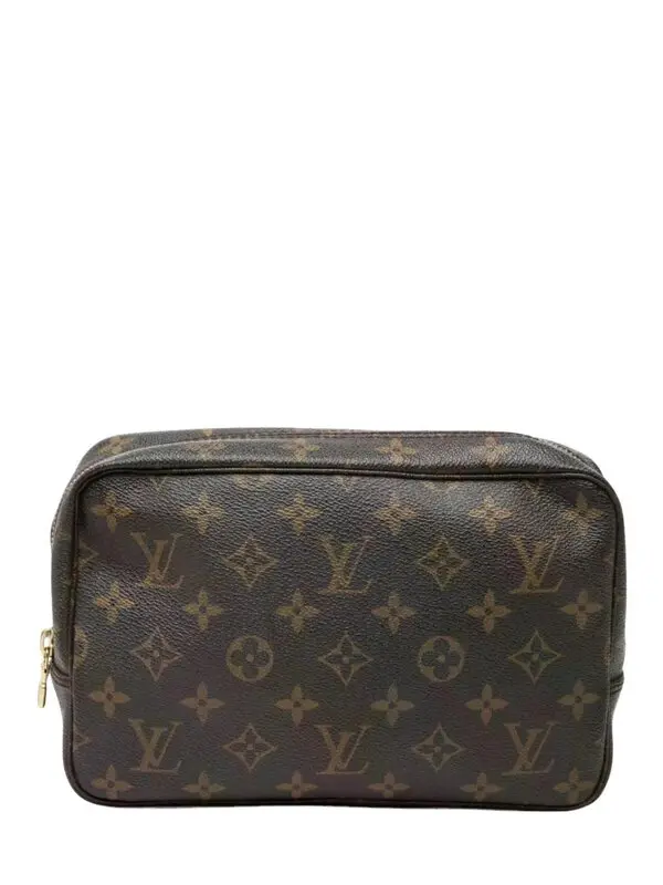 LOUIS VUITTON Monogram Canvas Trousse Toilette 23 Clutch Bag - Brown