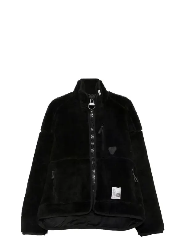 Mihara Yasuhiro Fleece Zip-up Jacket - Black