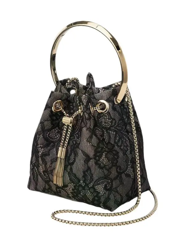 JIMMY CHOO Bon Bon Bucket Bag - Black