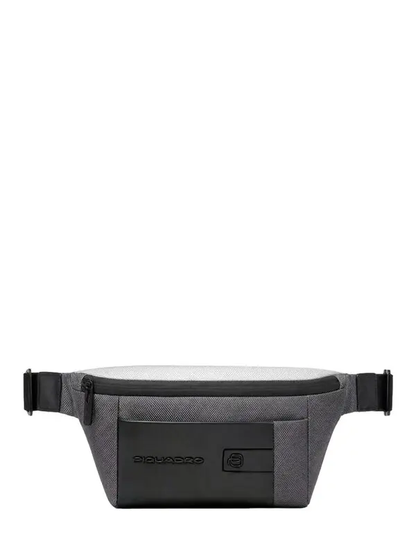 PIQUADRO Logo Plaque Belt Bag - Grey