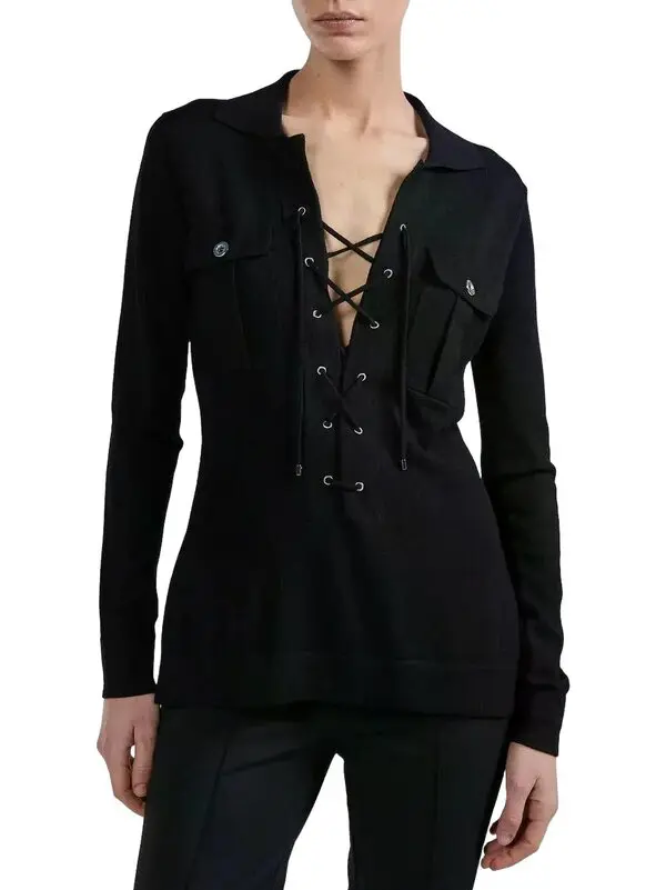 Barbara Bui Wool Knit Sweater - Black