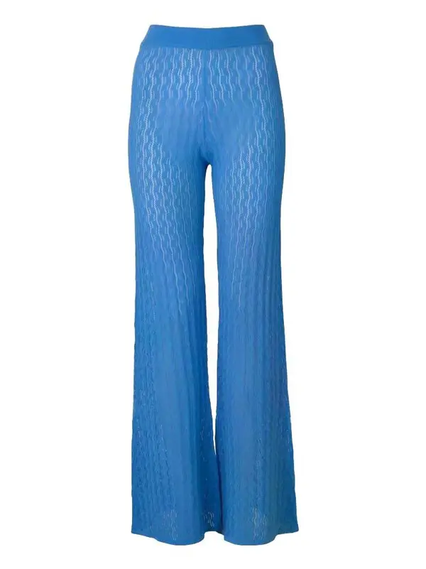 Dodo Bar Or Knitted Flared Trousers - Blue