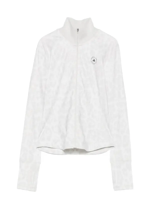 Adidas By Stella McCartney Logo Zipped Sweatshirt - White