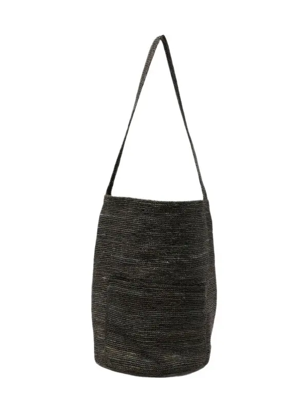 SOPHIE DIGARD Rafia Bucket Bag - Brown