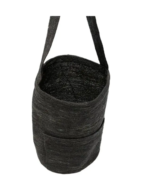 SOPHIE DIGARD Raffia Bucket Bag - Grey