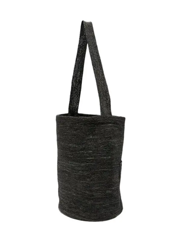 SOPHIE DIGARD Rafia Bucket Bag - Grey