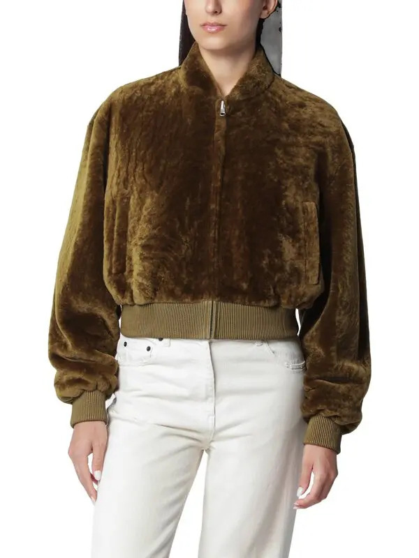 ARMA Reversible Bomber Jacket With Leather Trims - Green