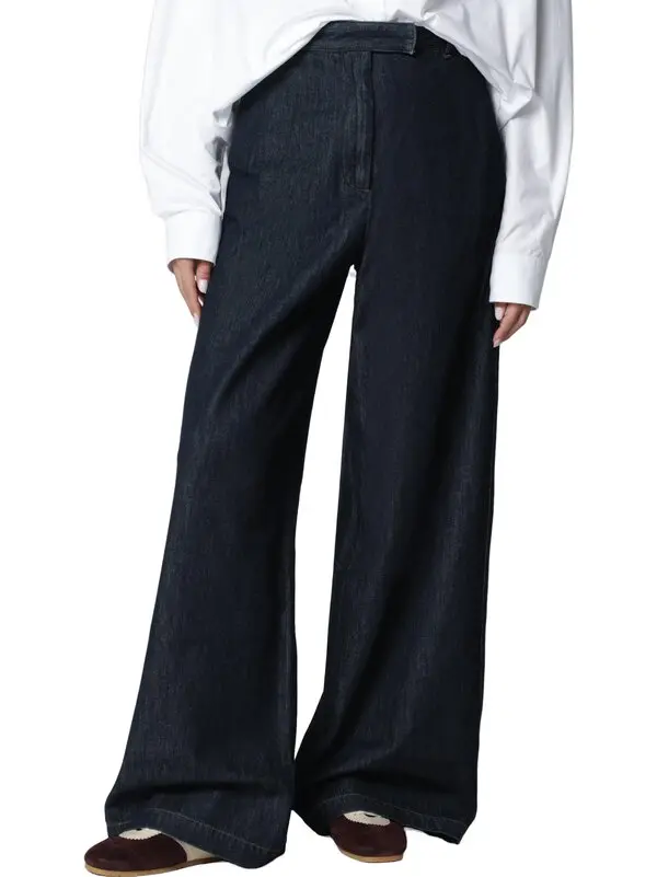 Dries Van Noten Dark Indigo Wide-leg Jeans - Blue