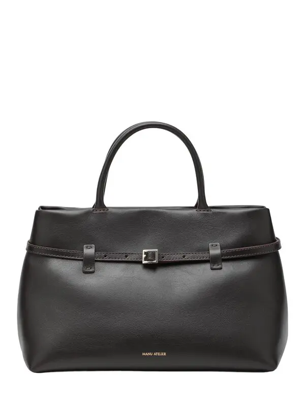 Manu Atelier Le Cambon 35 Bag In Bitter Leather - Brown