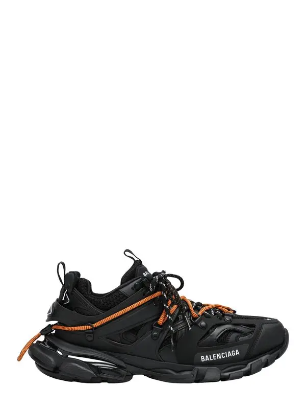 Balenciaga Orange Track Sneakers - Black