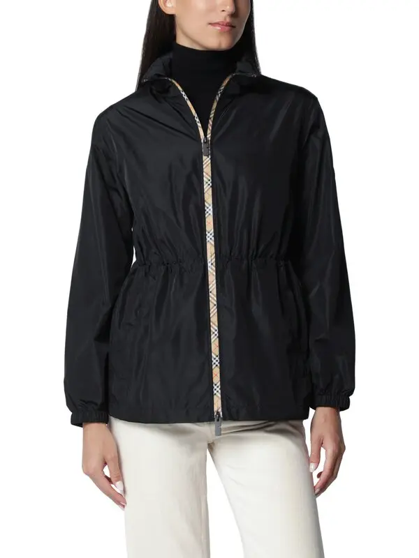 Burberry Nylon Zip-up Jacket - Black