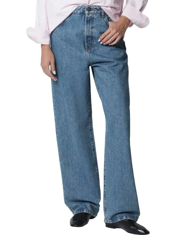 RÓHE Bruun Signature Baggy Jeans Heritage - Blue