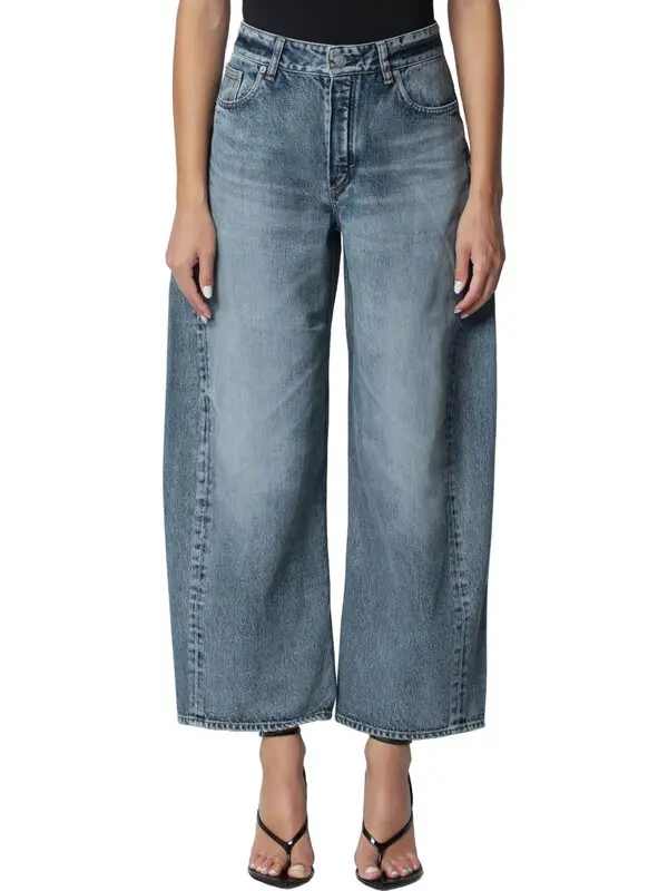 Alaïa Rodeo Trousers In Vintage Denim - Blue