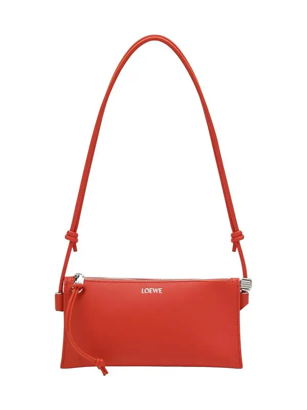 Loewe Joya Pouch In Calfskin Nappa Leather - Orange