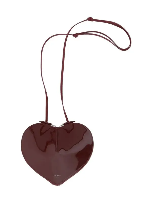 Alaïa Le Coeur Leather Crossbody Bag - Red