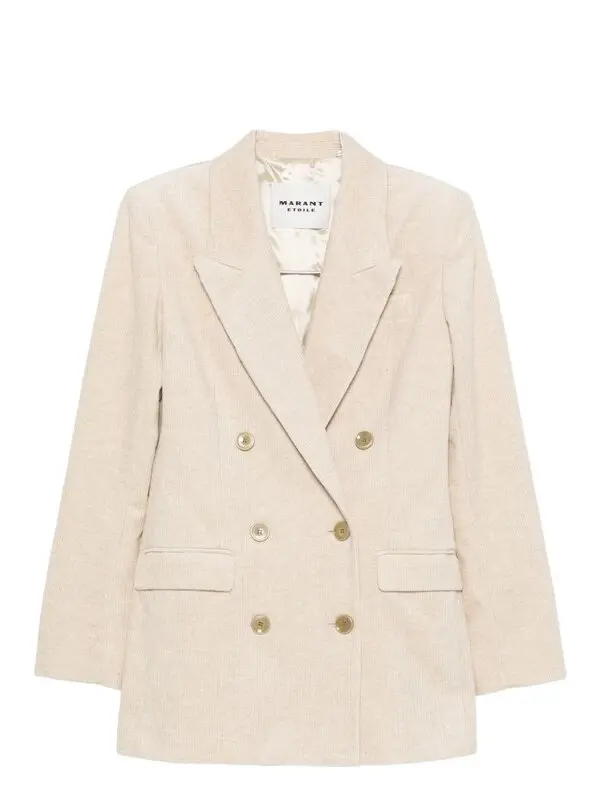 MARANT ETOILE Rasma Cotton And Linen Jacket - Beige