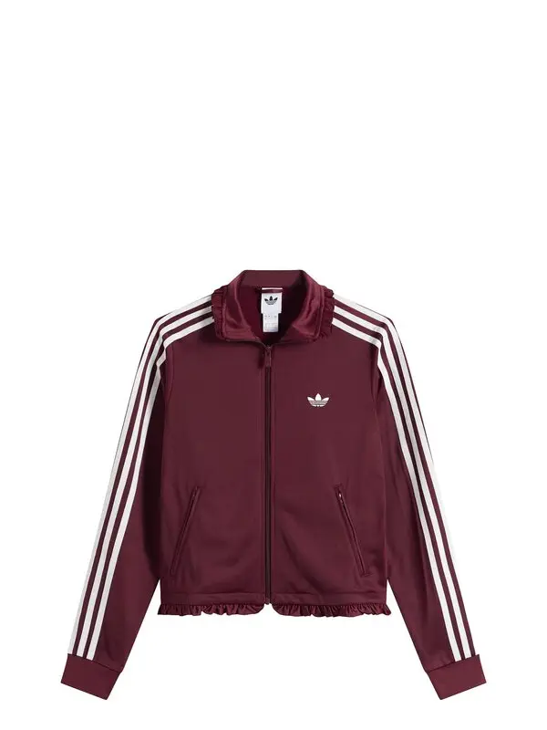 Adidas Pleated Firebird Track Top - Shadow Red