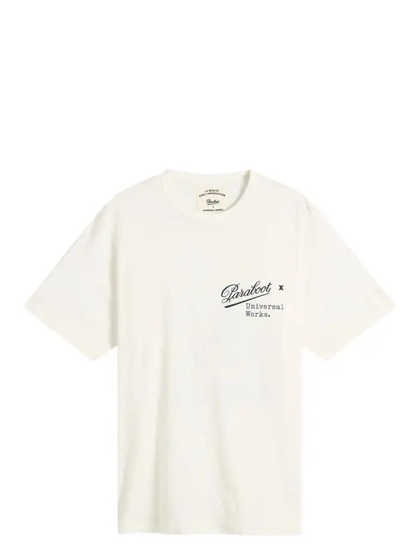 Universal Works X Paraboot Jersey Print Tee - Ecru