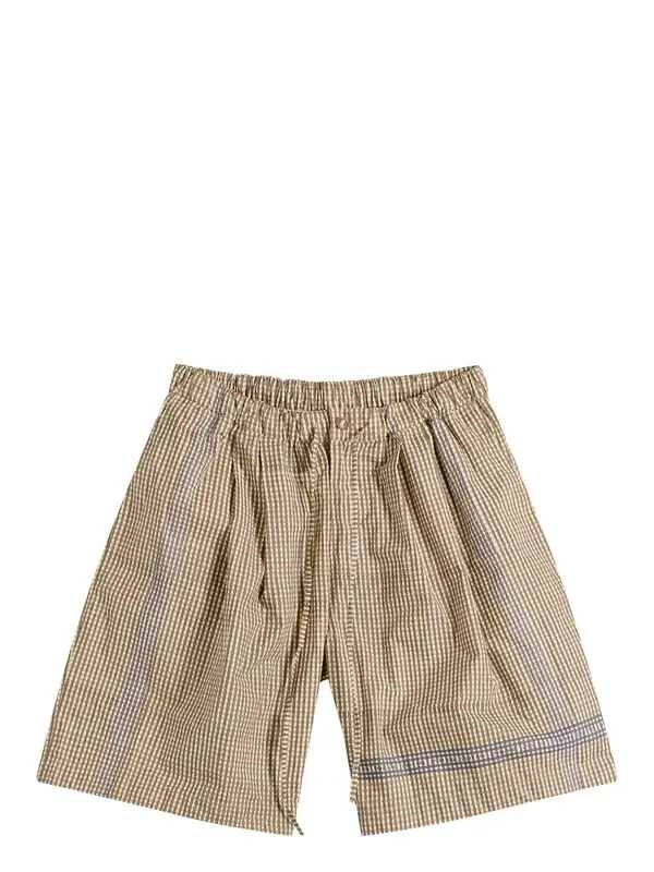 STORY MFG. Lark Shorts - Crispy Bark Gingham