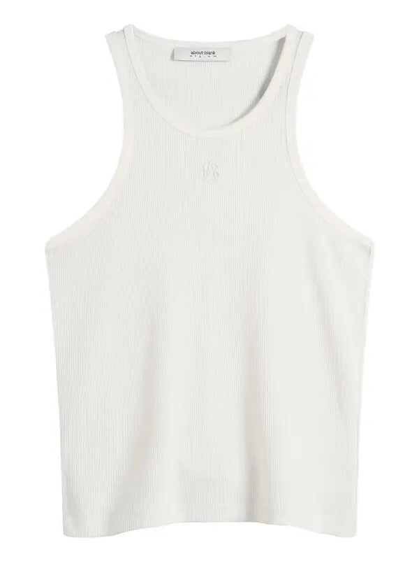 ABOUT:BLANK Monogram 2 Pack Vests - Oat