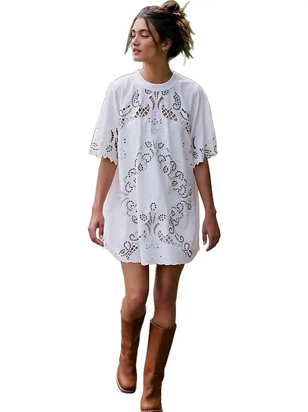 Free People Magic Magic T-shirt Dress At - Tea