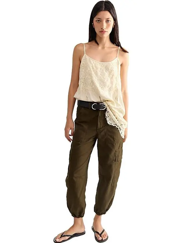Citizens Of Humanity Ciela Bubble Twill Cargo Pants - Moss
