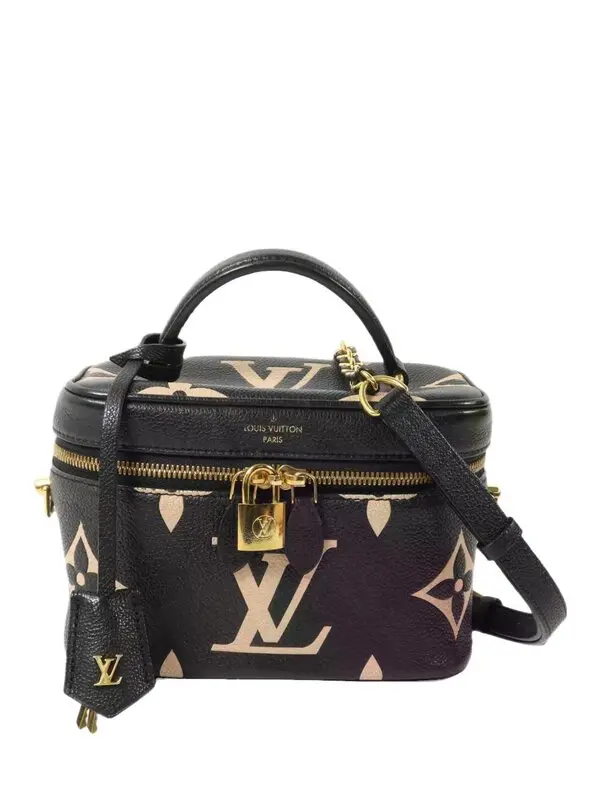 LOUIS VUITTON Monogram Empreinte Vanity 2-way Bag - Black