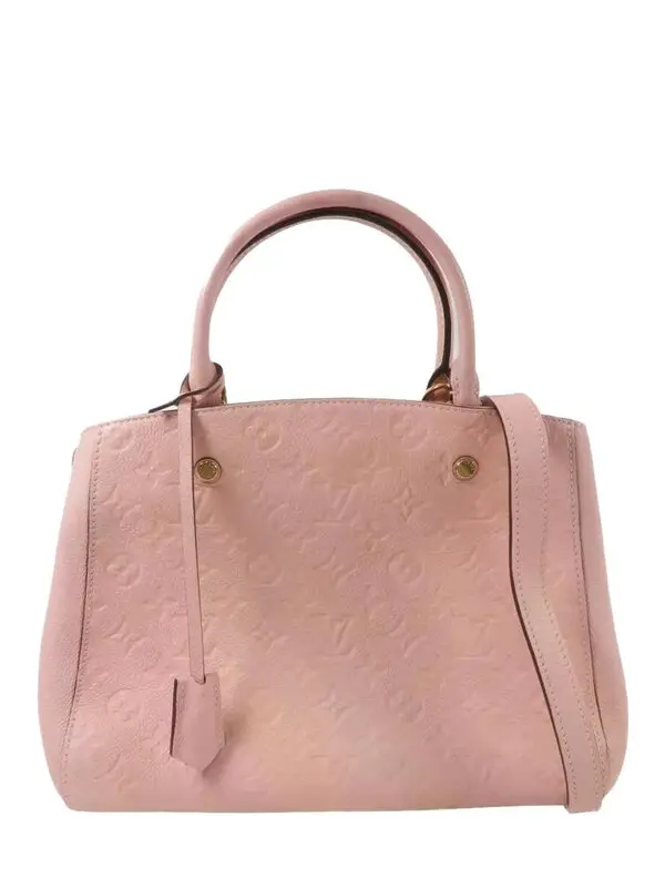 LOUIS VUITTON Monogram Empreinte Montaigne Shoulder Bag - Pink