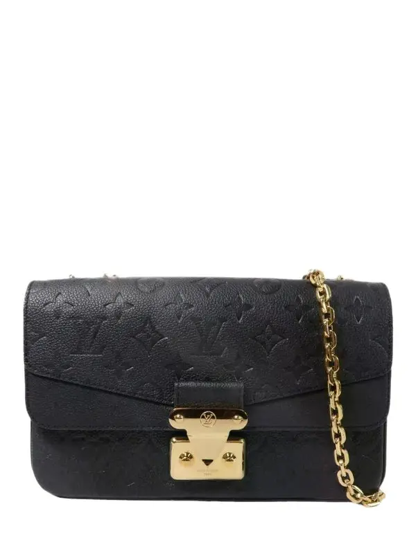 LOUIS VUITTON Monogram Empreinte Marceau Shoulder Bag - Black