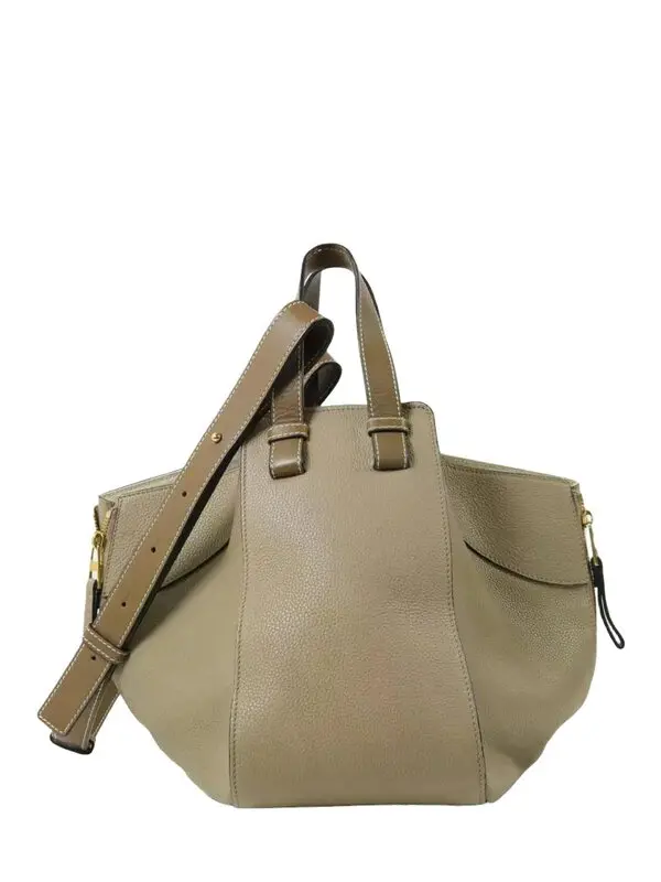 Loewe Hammock Leather Shoulder Bag - Neutrals
