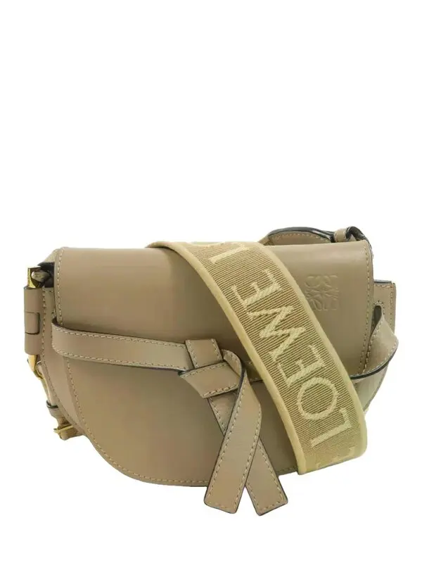 Loewe Mini Gate Knot-detail Shoulder Bag - Grey