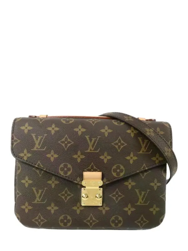 LOUIS VUITTON Monogram Pochette Metis Crossbody Bag - Brown