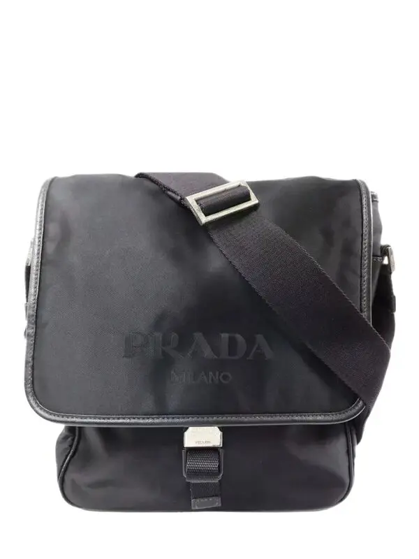 Prada Buckle-fastening Shoulder Bag - Black
