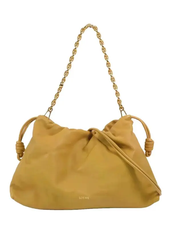 Loewe Large Flamenco Leather Shoulder Bag - Brown