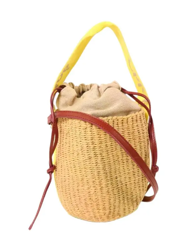 Chloé Woody Raffia Basket Bag - Neutrals