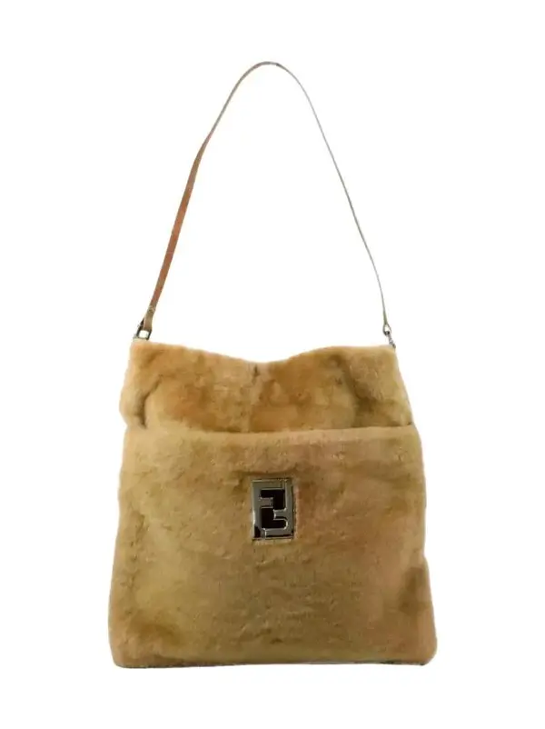 Fendi Ff-logo Shoulder Bag - Neutrals