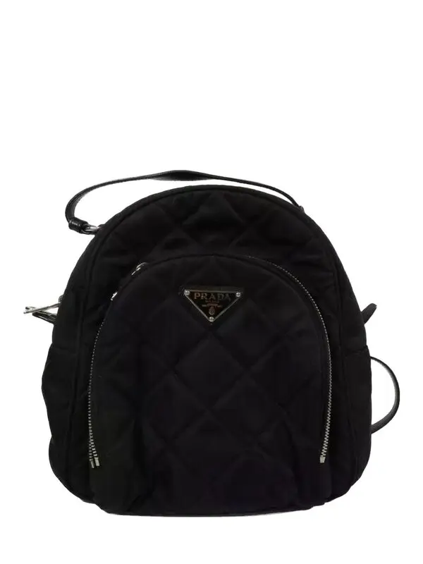 Prada Quilted Mini Backpack - Black