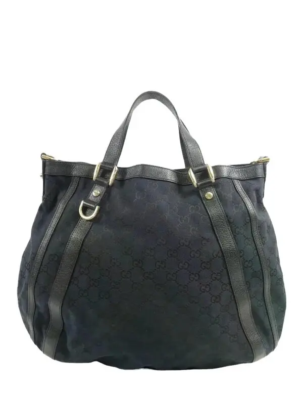Gucci Gg Canvas Shoulder Bag - Black