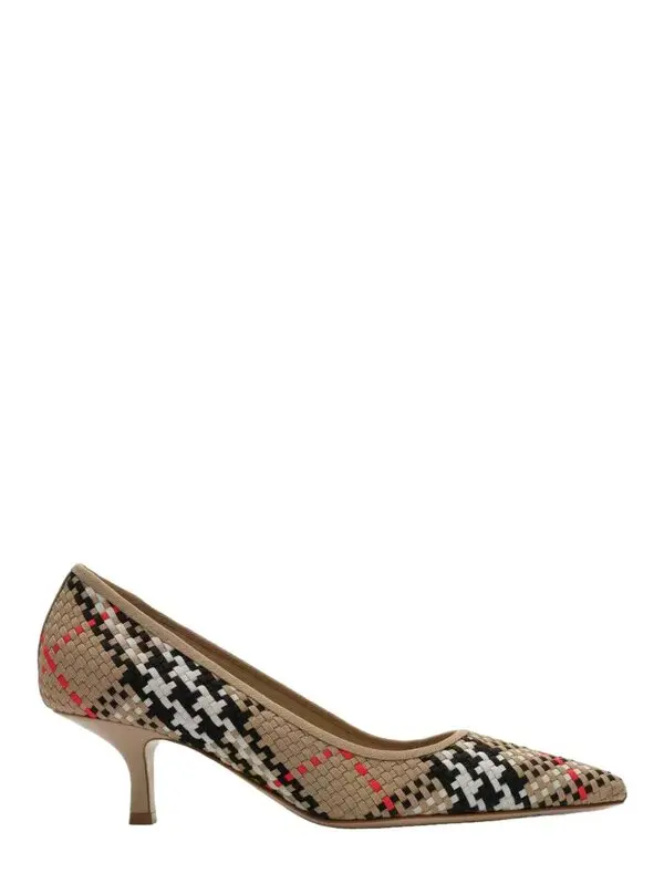 Burberry Check Dame Pumps - Neutrals