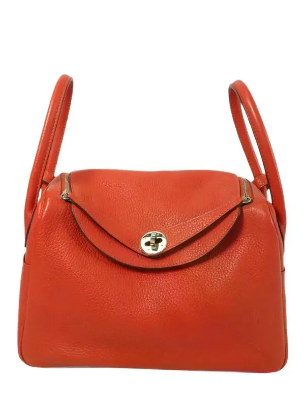 Hermès 2017 26 Lindy Leather Tote Bag - Red