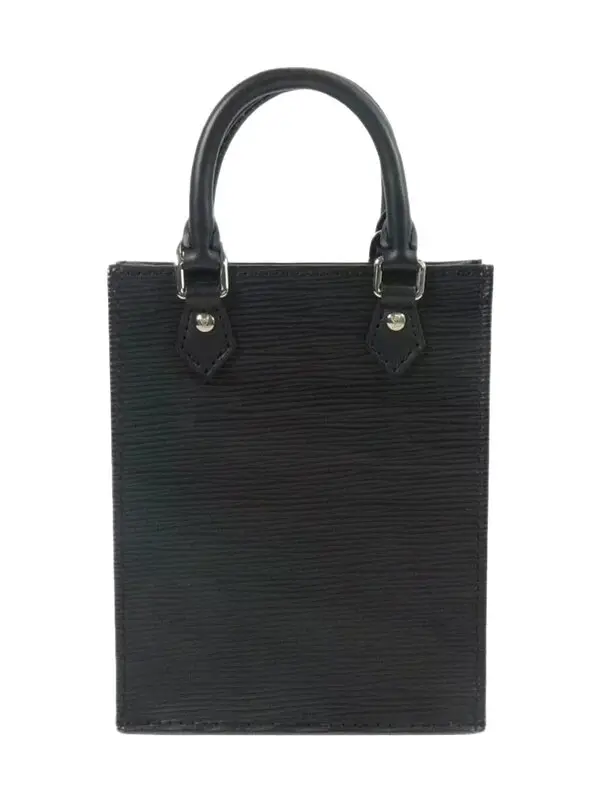 LOUIS VUITTON Petit Sac Plat Two-way Handbag - Black