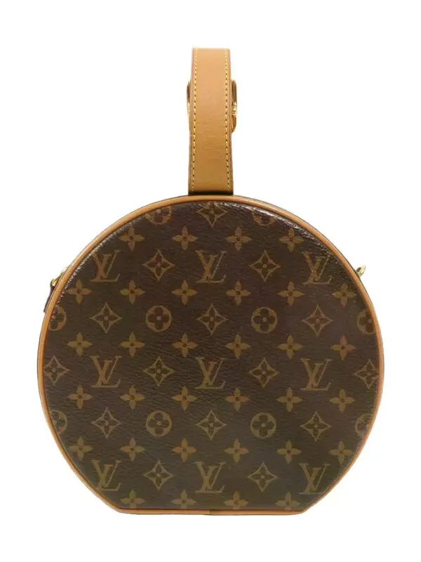 LOUIS VUITTON Petite Boîte Chapeau Two-way Handbag In Monogram Canvas - Brown
