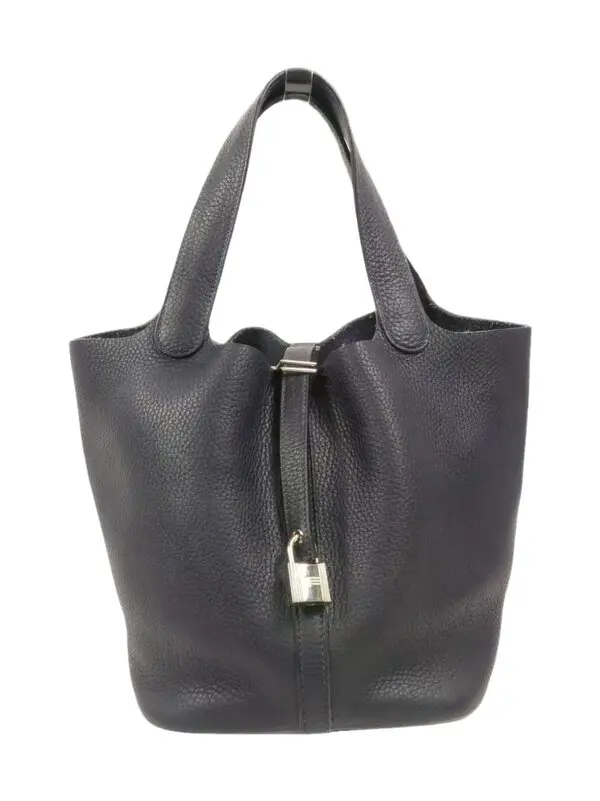 Hermès Mm Picotin Lock Tote Bag - Blue